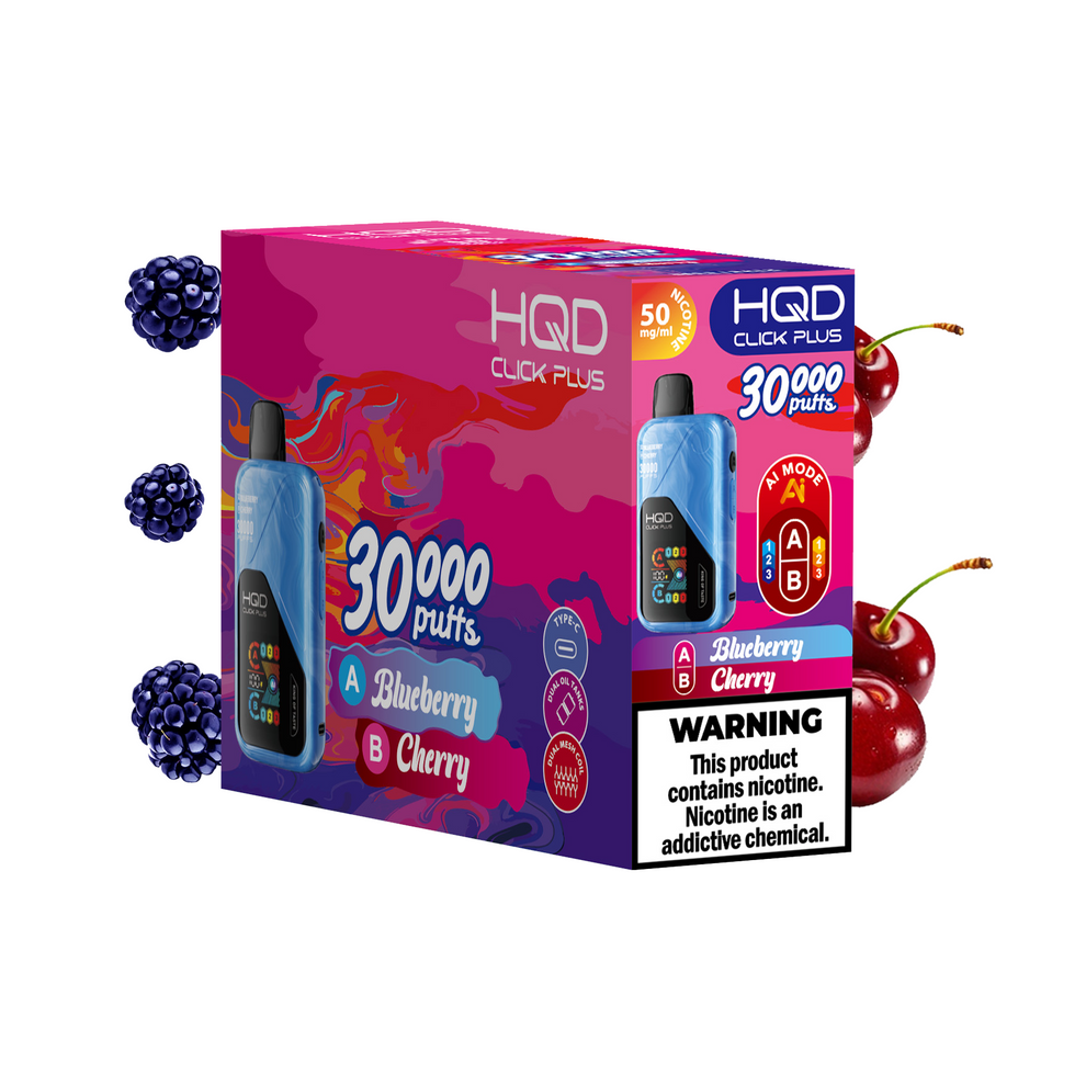 Vaporizador - 30.000 Puffs - HQD - Blueberry / Cherry – Swish cr
